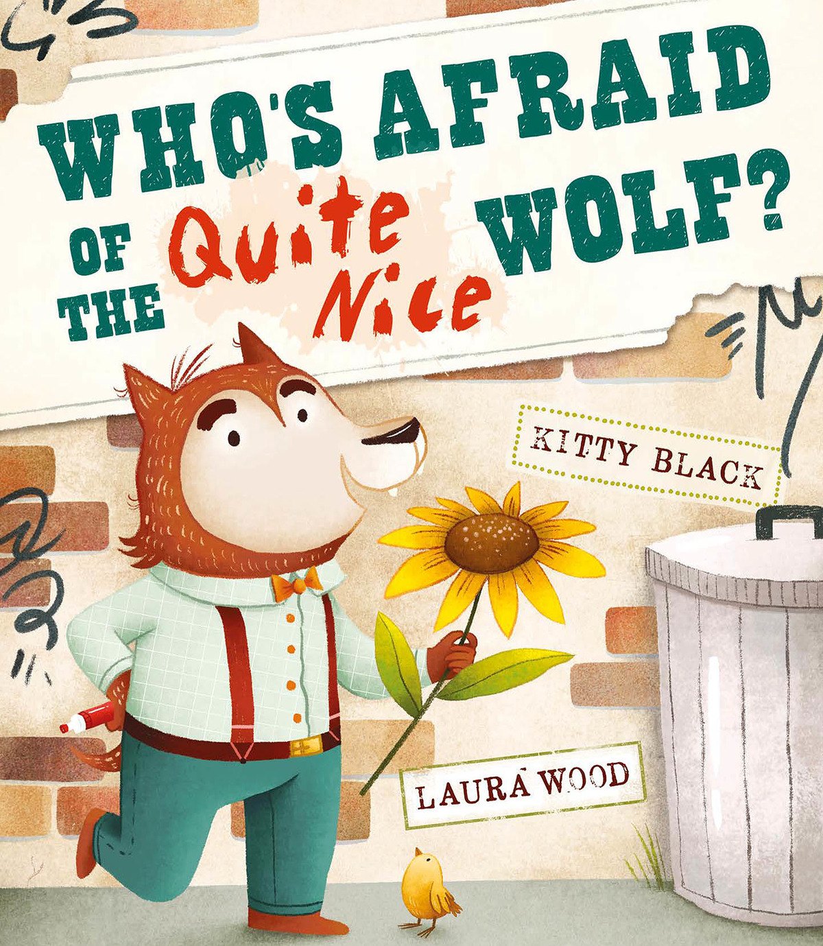 Laura Wood draws Wilfred from Who's Afraid of the Quite Nice Wolf