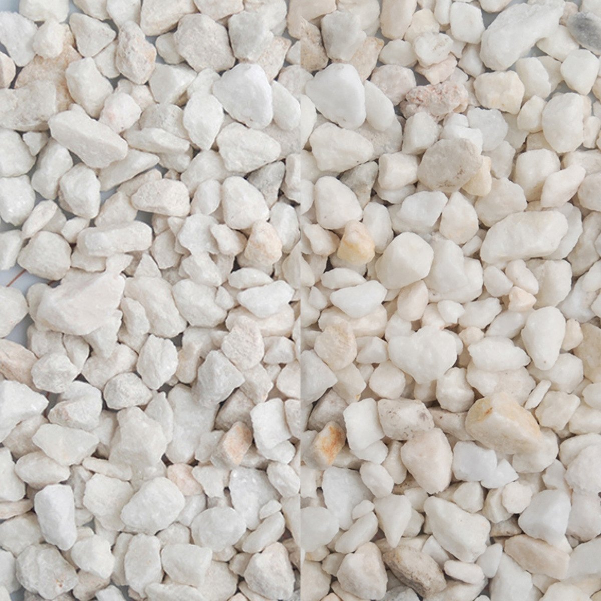 Arctic White 10mm Decorative Garden Stones, Bright White Gravel ...
