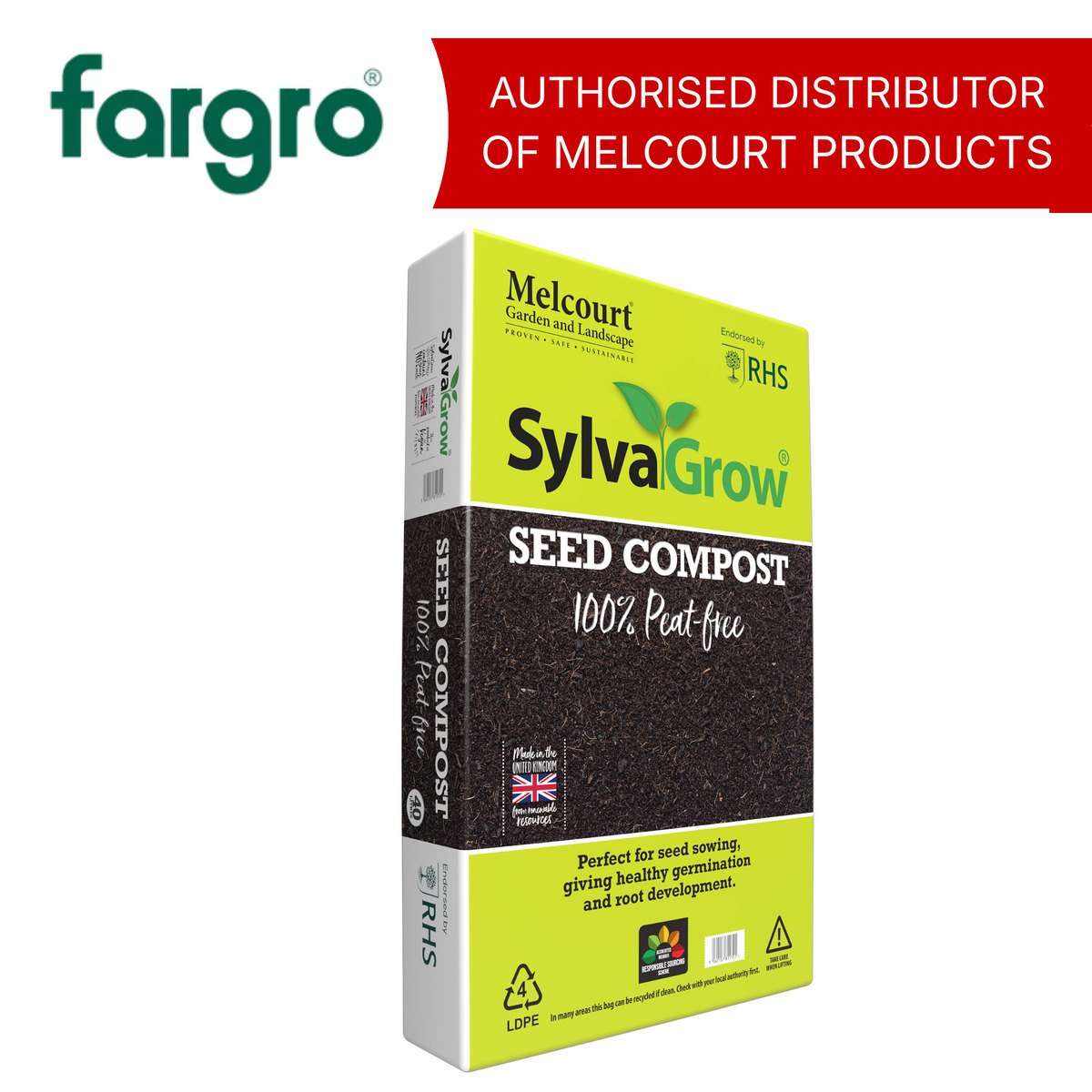 Melcourt SylvaGrow® Seed Compost, Peat Free For Flowers And Vegetables ...