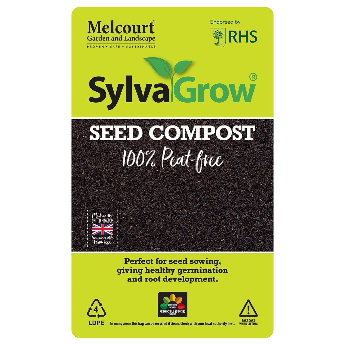 Melcourt SylvaGrow® Seed Compost, Peat Free For Flowers And Vegetables ...