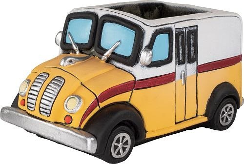 Delivery Van Plant Pot 21cm - Yellow