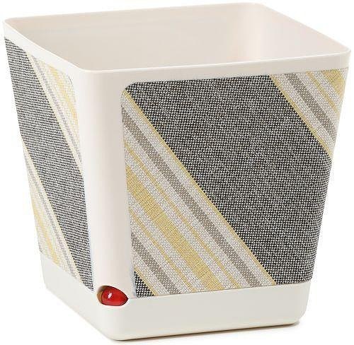 Kora Planter Square Textile with Water Indicator 24cm - Cream