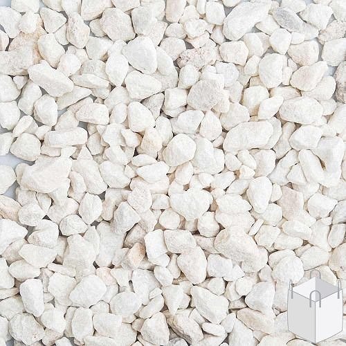 Arctic White Stone Chippings 10mm Bulk Bag