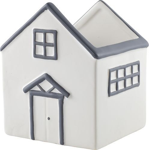 Ceramic House Planter 11cm - White