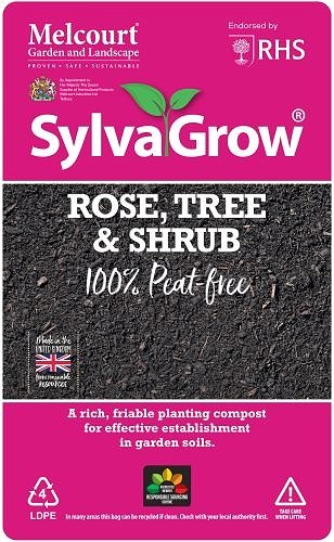 Melcourt SylvaGrow® Premium Rose, Tree & Shrub Growing Compost, 40L