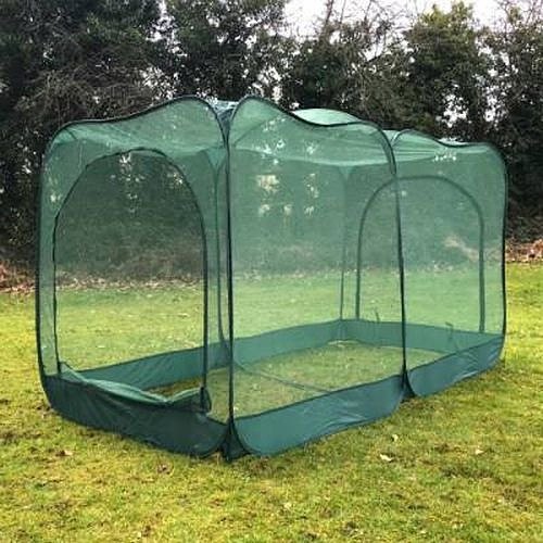 Pop-Up Double Net Cage 250cm x 125cm x 135cm, Ultimate Protection for ...