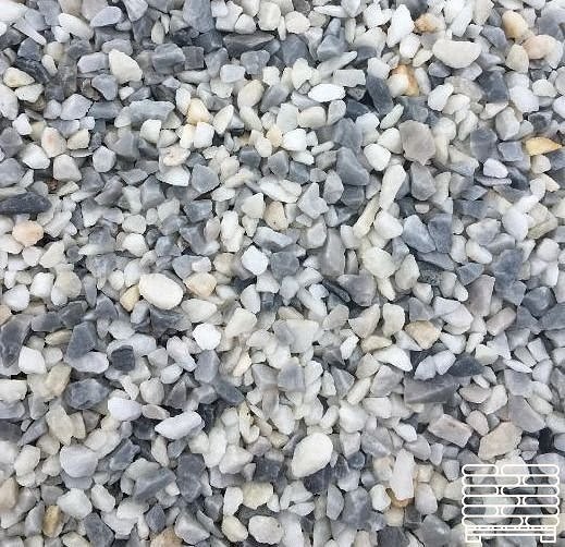 Polar Ice Stone Chippings 6mm - Pallet (50) 20kg bags