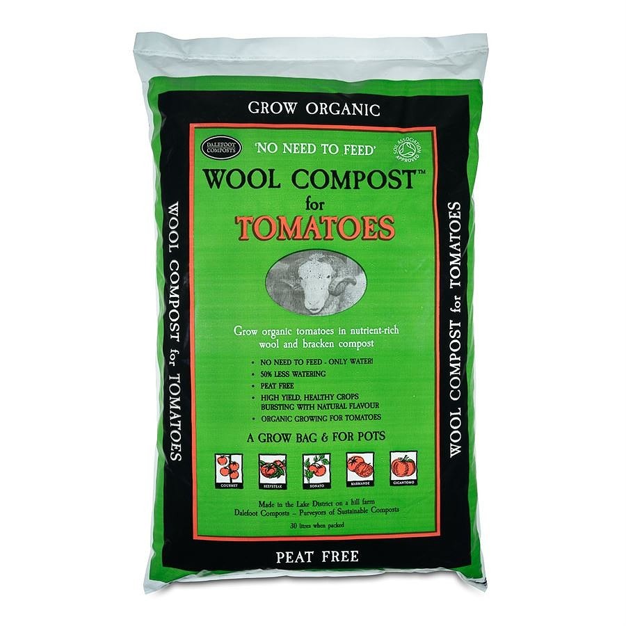 Dalefoot™ Wool Compost Oragnic Peat Free Soil for Growing Tomatoes 3